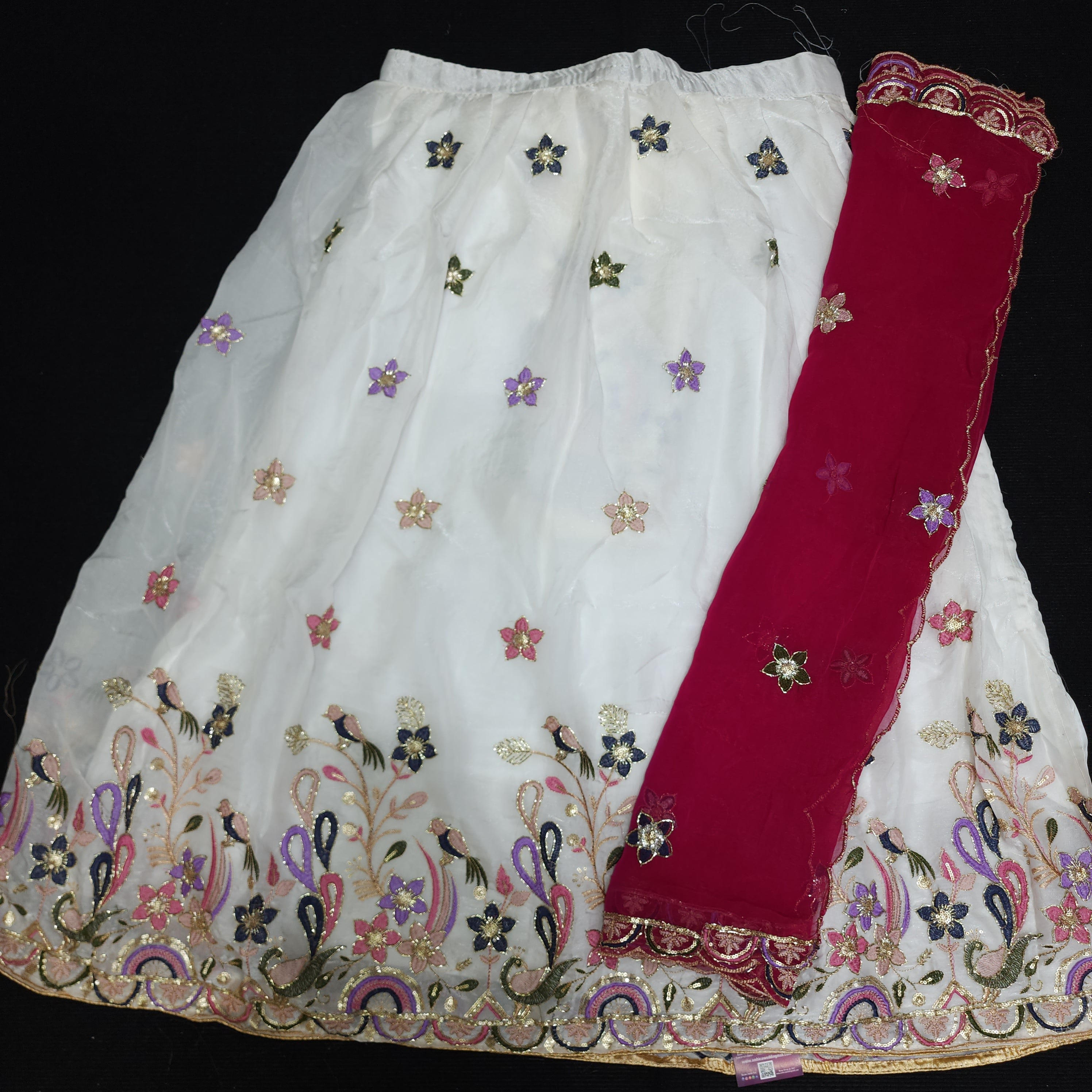 Banaras Fancy Half Saree – Ambica Wedding Mall