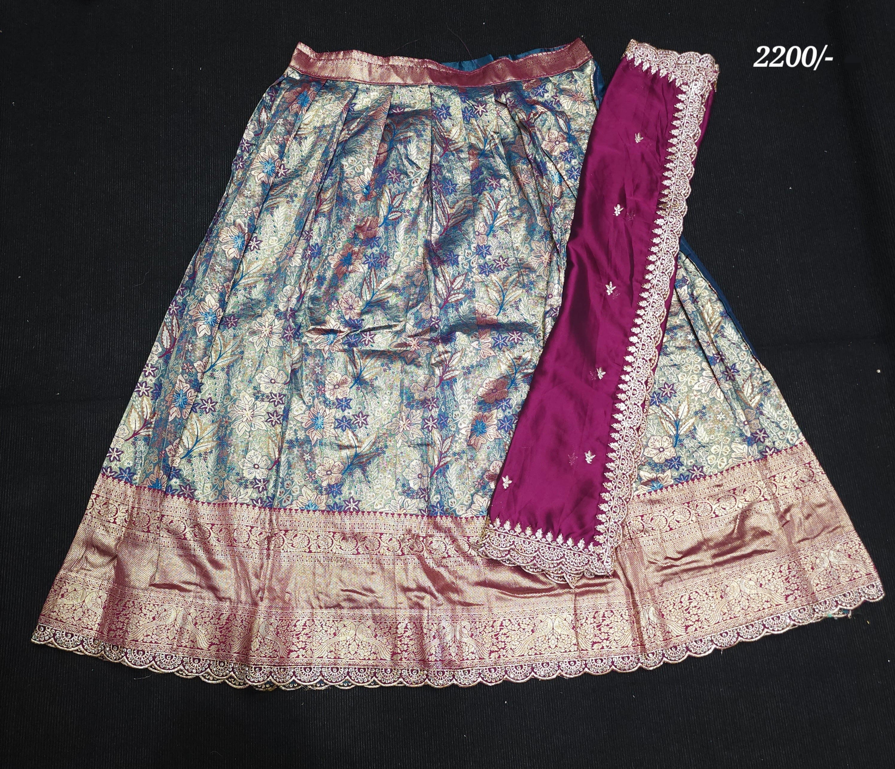 Banaras Fancy Half Saree – Ambica Wedding Mall